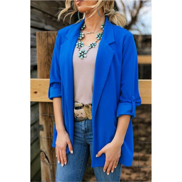 ANDREE BY UNIT | Jackets & Coats | New Andree By Unit Royal Blue ...